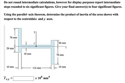Solved Using The Parallel Axis Theorem Determine The Chegg Com