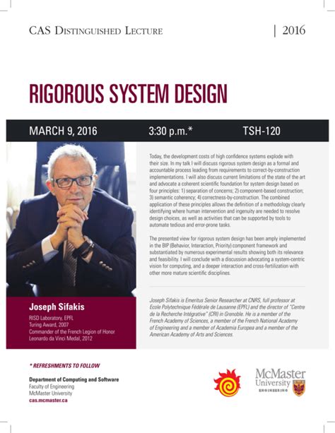 Joseph Sifakis Rigorous System Design