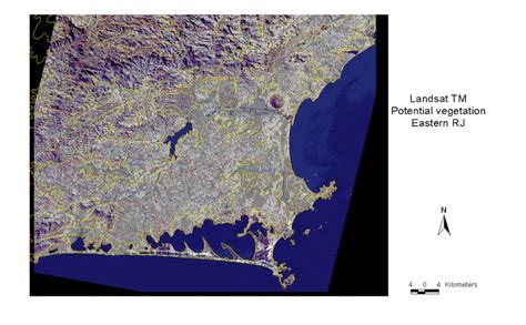 3 Overlay Of The Potential Vegetation Map With Landsat Tm Image