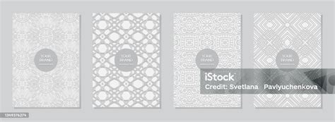 표지 디자인 세트 세로 벡터 템플릿 기하학적 볼륨 볼록 민족 3d 패턴 엠보싱 된 흰색 배경의 컬렉션 텍스트 프레임 0명에 대한 스톡 벡터 아트 및 기타 이미지 Istock
