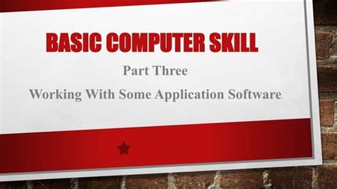 Computer Application Software And Different Types Of Application Software Pptx Desktop