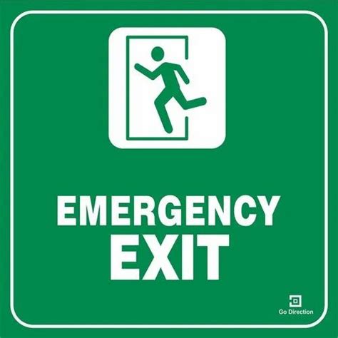 PVC Exit Signage Printing Service at Rs square feet signage printing सइनज परटग