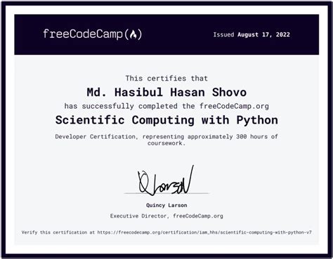 Md Hasibul Hasan Shovo On Linkedin Python Freecodecamp