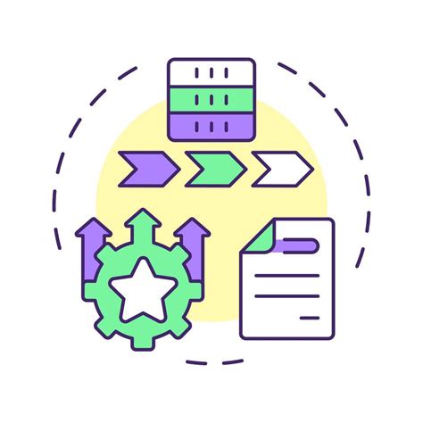 Optimizing Stage Multi Color Concept Icon Data Governance Maturity