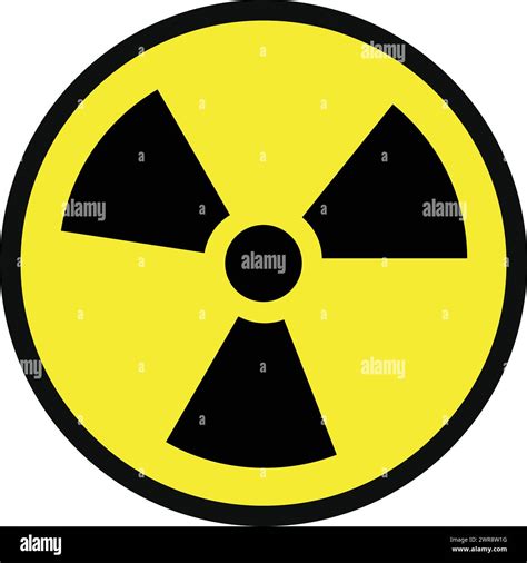 Nuclear Radioactive Sign Yellow Radioactive Product Radioactive