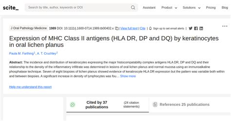 Expression Of Mhc Class Ii Antigens Hla Dr Dp And Dq By