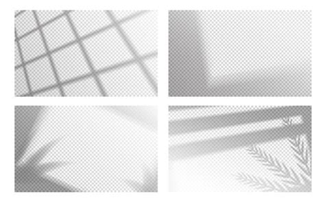 투명한 그림자 오버레이 효과 무료 벡터