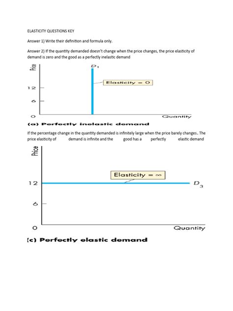Elasticity Answers Pdf Elasticity Economics Demand