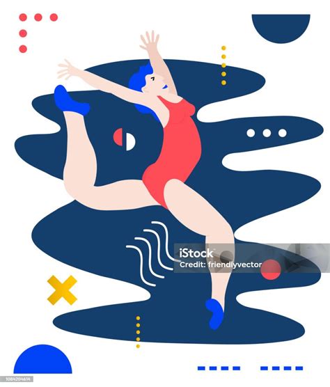 체조 여자 운동을 하 고입니다 추상적인 구성에서 크리에이 티브 벡터 일러스트 레이 션 개체 그룹에 대한 스톡 벡터 아트 및 기타 이미지 개체 그룹 건강한 생활방식