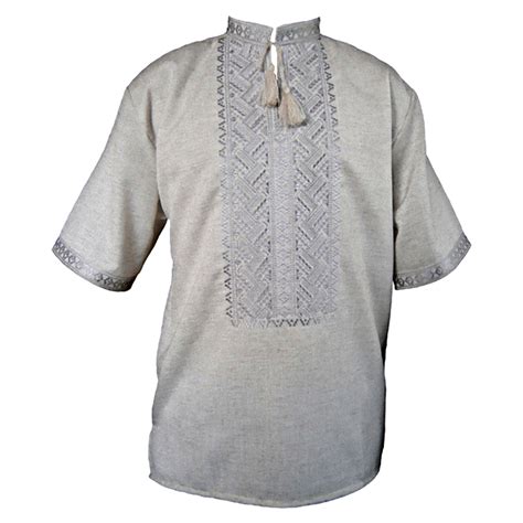 ᐉ Сорочка авторська вишиванка р 40 Сірий 5553273 • Краща ціна в Києві Україні • Купити в