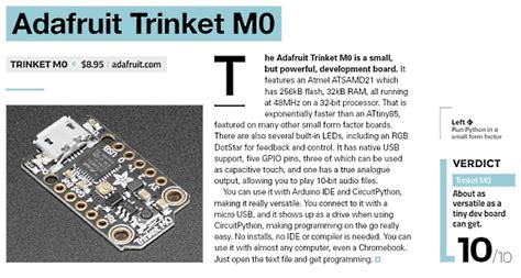Issue 27 Hackspace Magazine Adafruit Trinket M0 Adafruit Trinket Hackspacemag Adafruit