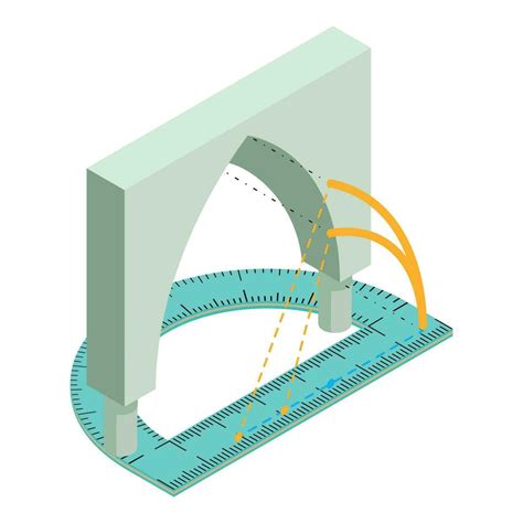 Architectural Project Icon Isometric Vector Arch Project And Plastic