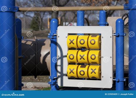 Tick Tack Toe Game Stock Image Image Of Ground Playground 22909409
