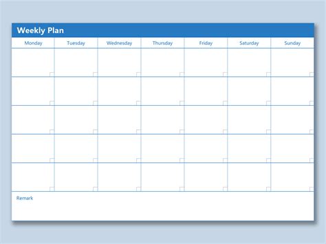 EXCEL Of Simple Weekly Plan Xlsx WPS Free Templates