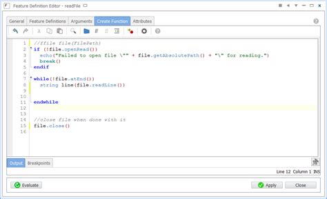file i o how to read a file with a feature feature programming caeses forum