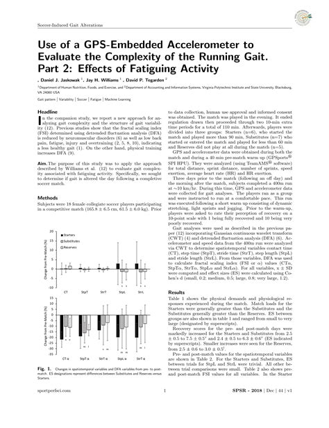 Use Of A Gps Embedded Accelerometer To Evaluate The Complexity Of The Running Gait Part 2