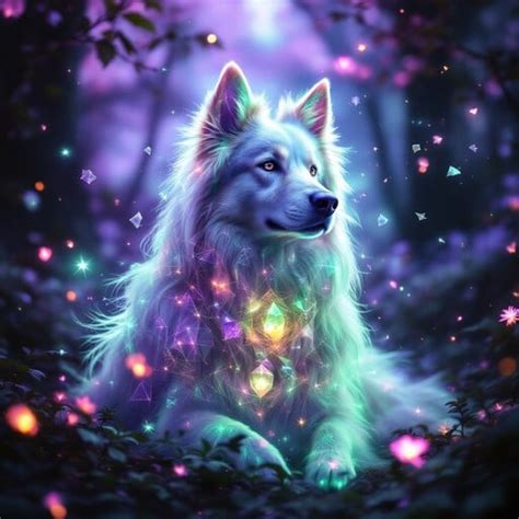 Free Mystical Wolf Spirit Image Wolf Magical Crystal Download At