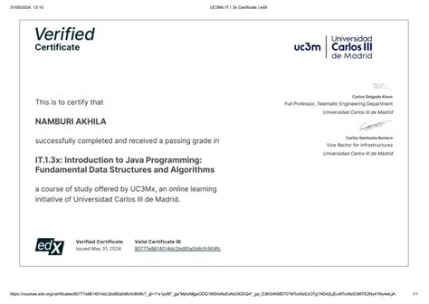namburi akhila on linkedin edx uc3m javaprogramming
