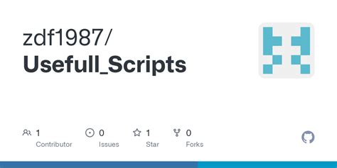 Github Zdf1987usefullscripts