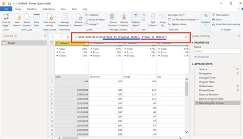 How To Dynamically Delete Multiple Header Rows In Power Bi Syntagium