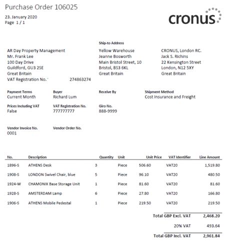 How To Send A Purchase Order From Microsoft Dynamics Nav Mercurius It