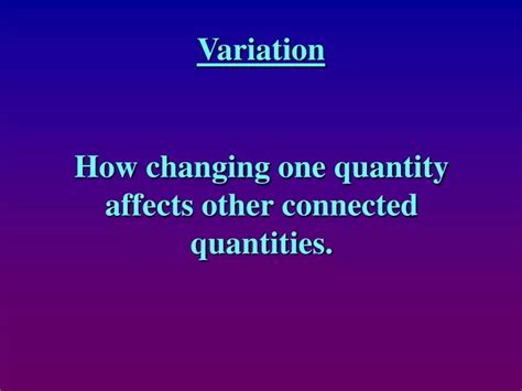 PPT Variation PowerPoint Presentation Free Download ID 9505790