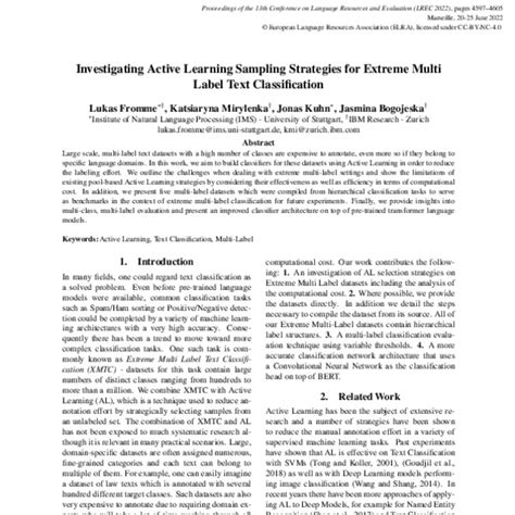 Investigating Active Learning Sampling Strategies For Extreme Multi Label Text Classification