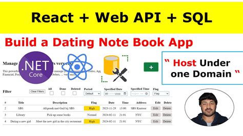 React Js With Net Core Web Api And Sql Create App Full Course