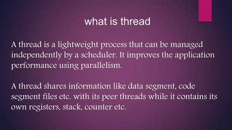 Threads And Its Types In Operating System Ppt