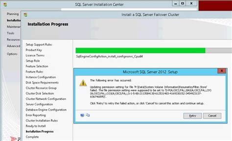 Error Updating Permission Setting Al Instalar Sql Server Sobre Puntos De Montaje