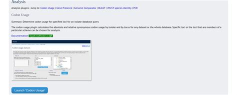 Codon Usage — Bigsdb 1520 Documentation