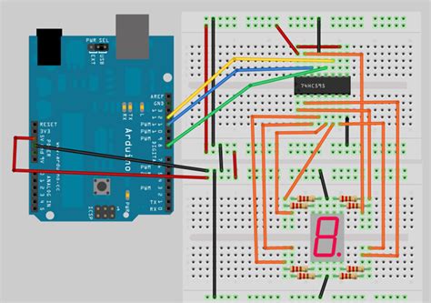 Cooper Maa Arduino 筆記 Lab13 使用 74hc595 與七段顯示器製作倒數功能