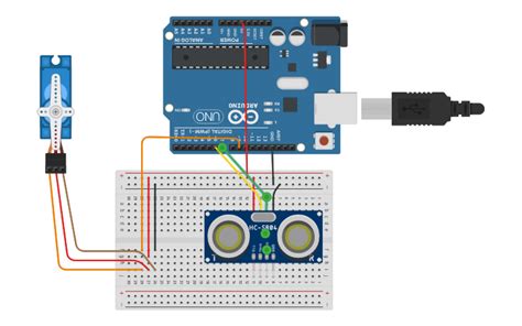 Circuit Design Barrera Parking Tinkercad