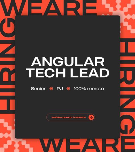 Techjobs Angular Liderançatecnica Desenvolvimentoweb Vagasti… Wolven