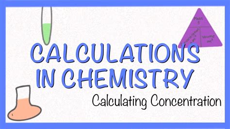 how to calculate concentration calculations in chemistry gcse aqa