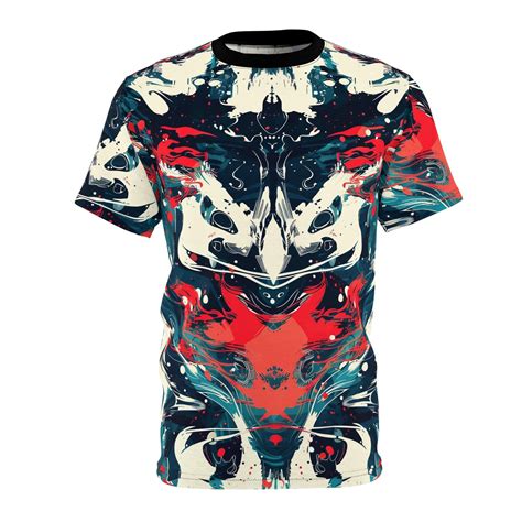 Mythic Psychedelic Print Pattern Aop Shirt Funky All Over Print T
