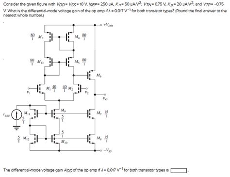 solved consider the given figure with vdd vss 10 v iref