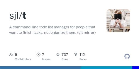 Github Sjlt A Command Line Todo List Manager For People That Want