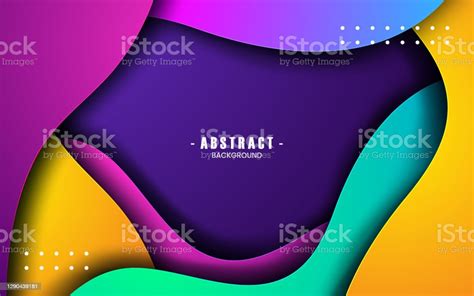 추상적인 다색 현대 미래 지향적 인 페이퍼 컷 배경 브로셔 전단지 잡지 명함 브랜딩 배너 헤더 책 표지 노트북 배경 벡터를 위한 추상설계 템플릿 0명에 대한 스톡 벡터 아트