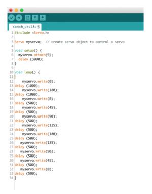 Control de servo de a º Tutorial Arduino Tecnología Programación y Robótica