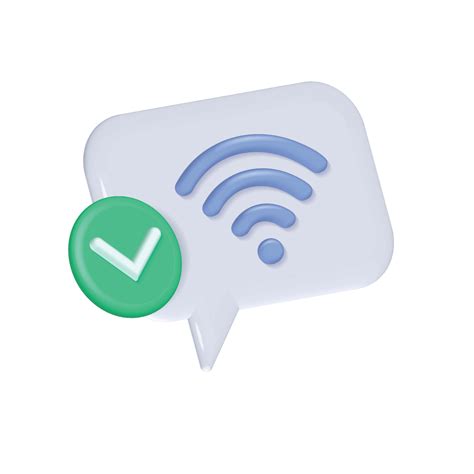 Wi Fi Wireless Connection Network Symbol Isolated White Background 3d