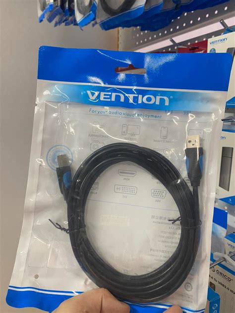 Vention Printer Cable Meters Usb A Male To Usb B Male Printer Cable Black Vention Vas