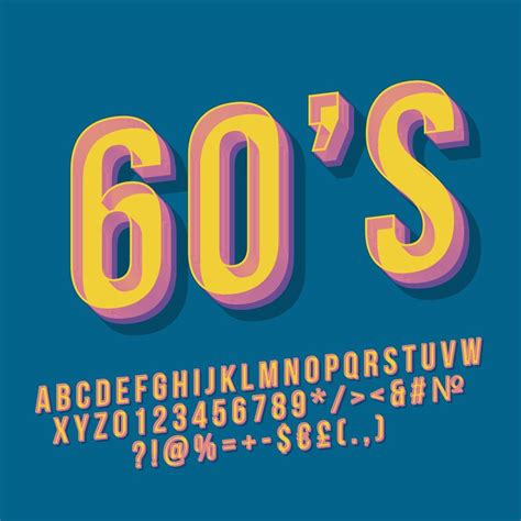 1960s Retro Font Styles