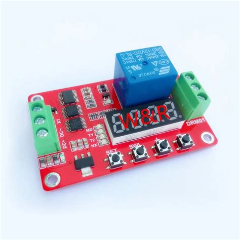 DRM One Way Multi Function Relay Module Delay Self Lock Cycle Timing Time Relay In