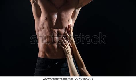 Sexy Male Model Female Hand Perfect Stock Photo Shutterstock