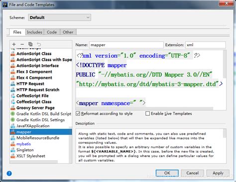 Idea配置mybatis 和 Mapper Xml模板idea Mapxml 默认样式 Csdn博客