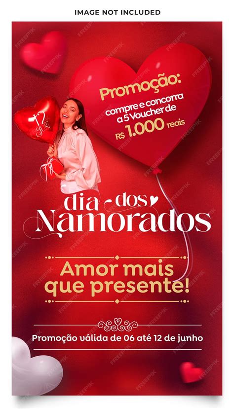 Plantilla De Historias Promocionales De Feliz Día De San Valentín