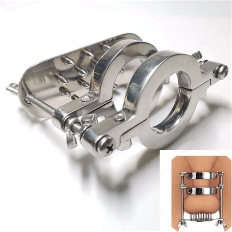 Stainless Steel Stimulate Scrotum Device Bdsm Ball Crusher Stretcher