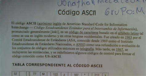 Jonathan Meza Codigo ASCII Tic