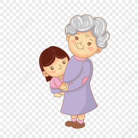 할머니 일러스트 지주 손녀애인모양그래픽